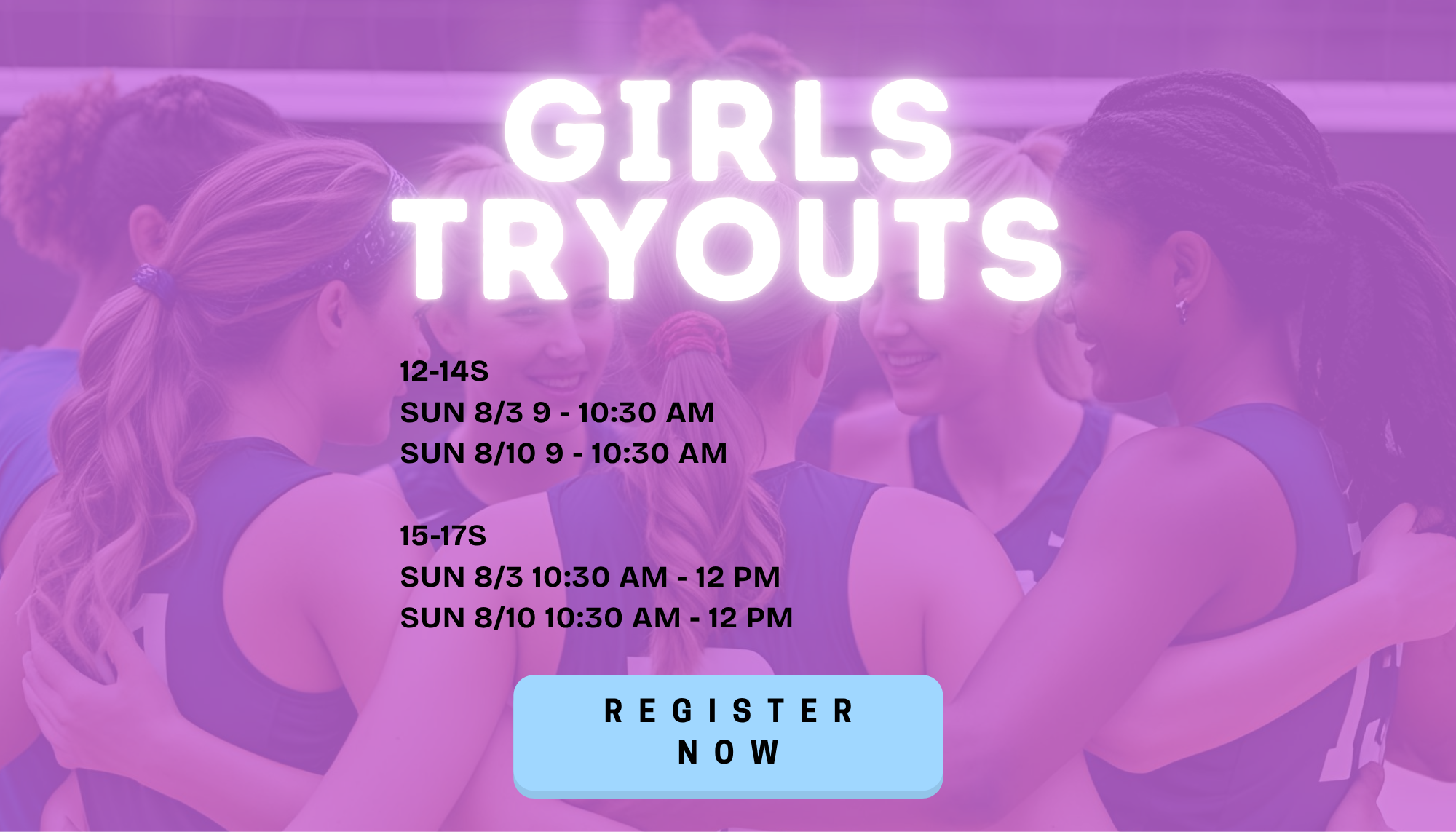 Girls Tryouts Registration